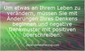 Positive und negative Denkmuster | Vision & Ziele