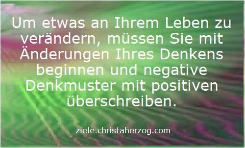 Positive und negative Denkmuster | Vision & Ziele